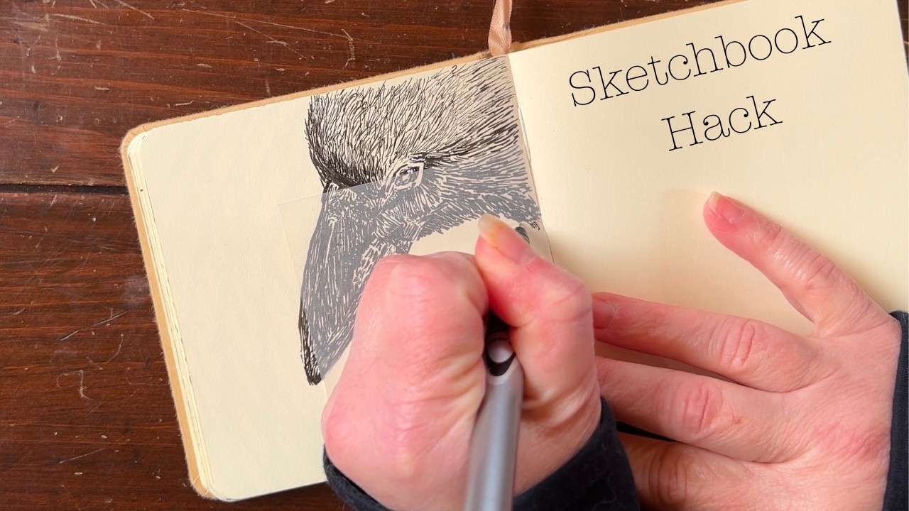 a sketchbook hack for the overthinker (that would be me)