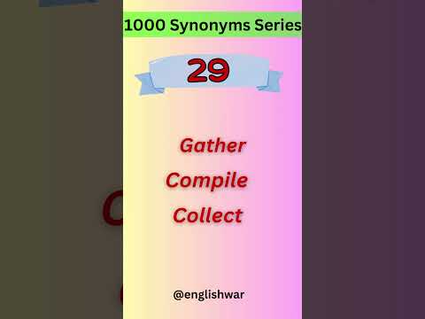 Assemble synonyms #bank #english #ssc #vocabulary
