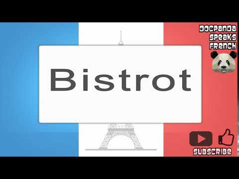 Bistrot - How To Pronounce - French Native Speaker