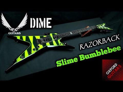 Dean Dime Razorback 2010 Slime Bumblebee Dimebag Darrell | Reverb
