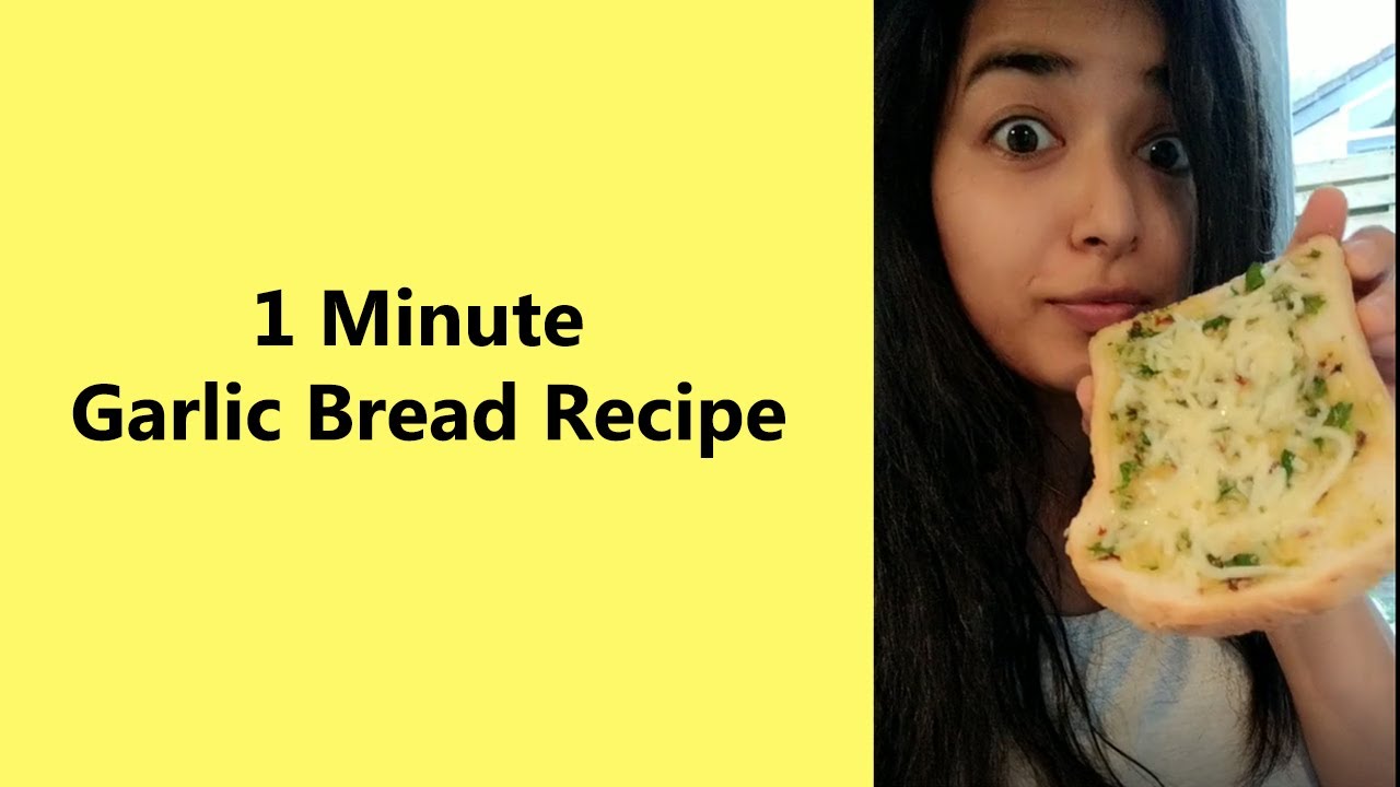 1 Minute Garlic Bread Recipe |Easiest and Quick Recipe|