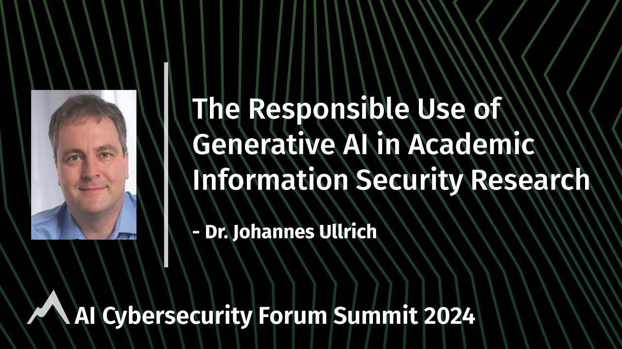 The responsible use of generative AI in academic information security research