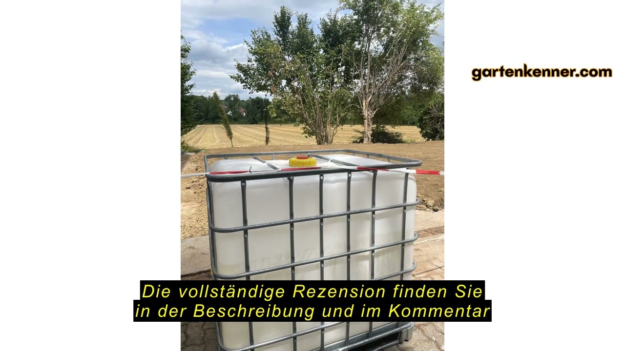 Produktbewertung KLAREWO 1000l IBC Container Wassertank Regenwassertank Tank auf Stahlpalette GESPÜL