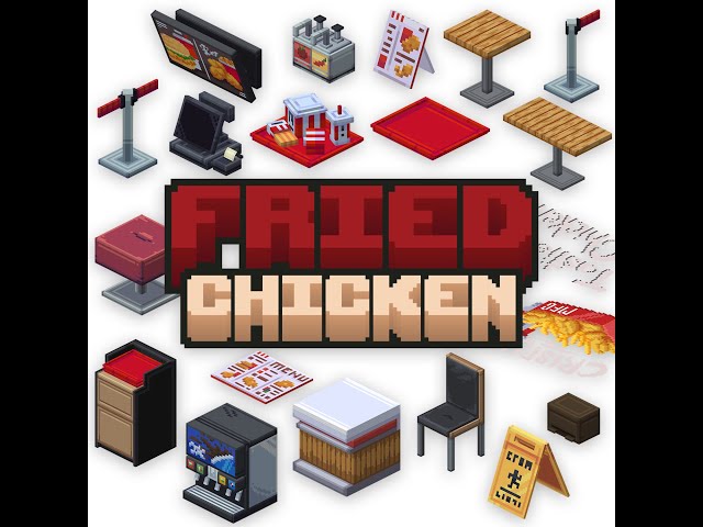 Fried Chicken Restaurant Furniture Volume 1 Minecraft Texture Pack