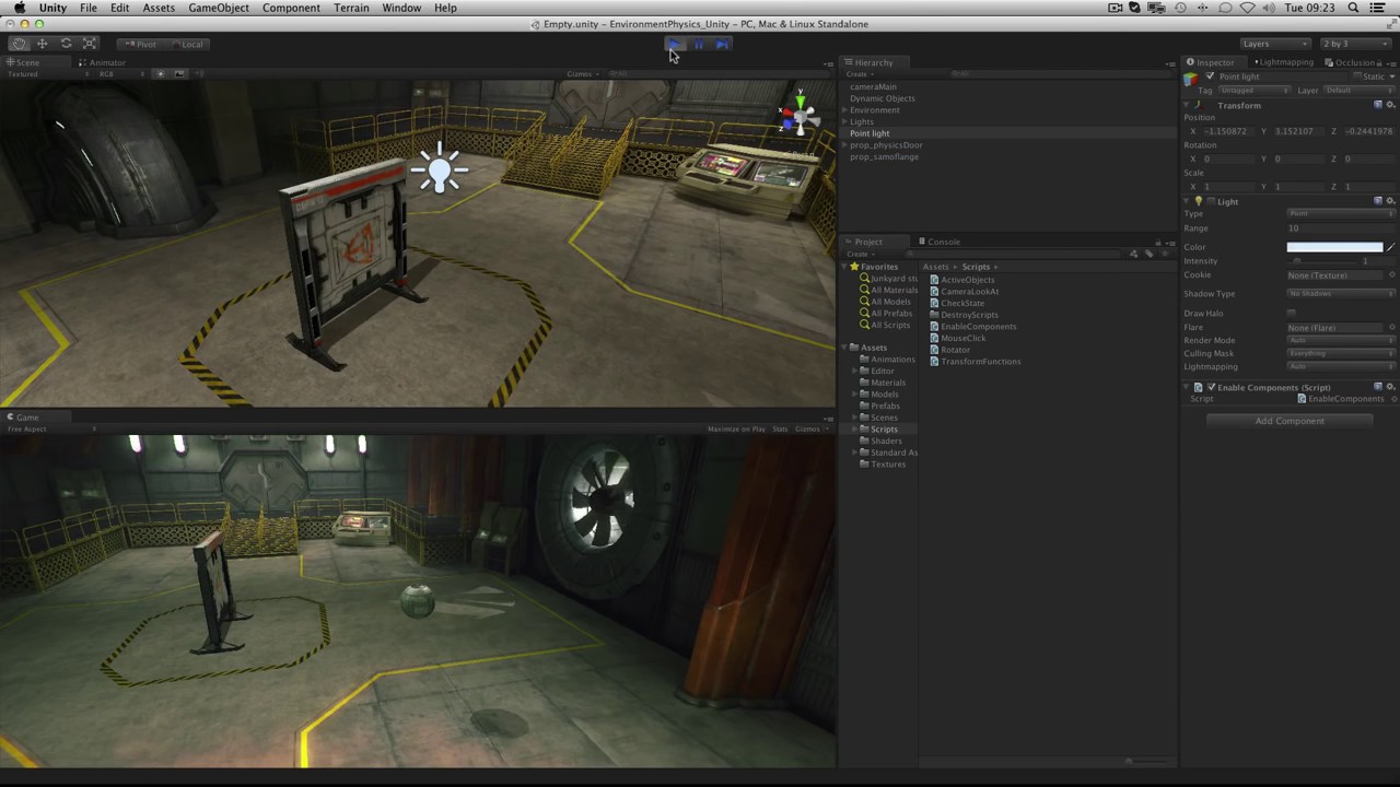 Enabling and Disabling Components   Unity Official Tutorials