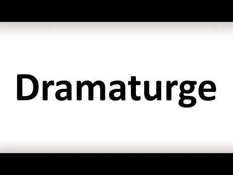 How to Pronounce Dramaturge (correctly!)