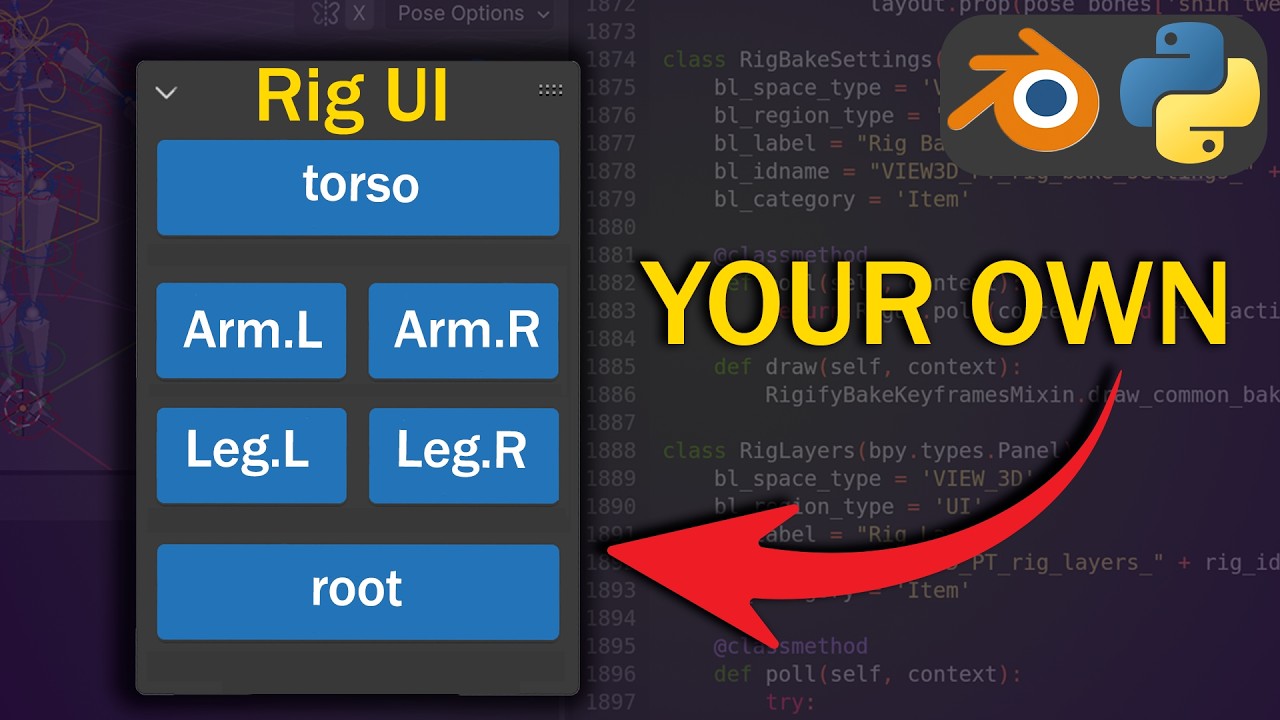 Create a Simple Rig UI with Blender Python