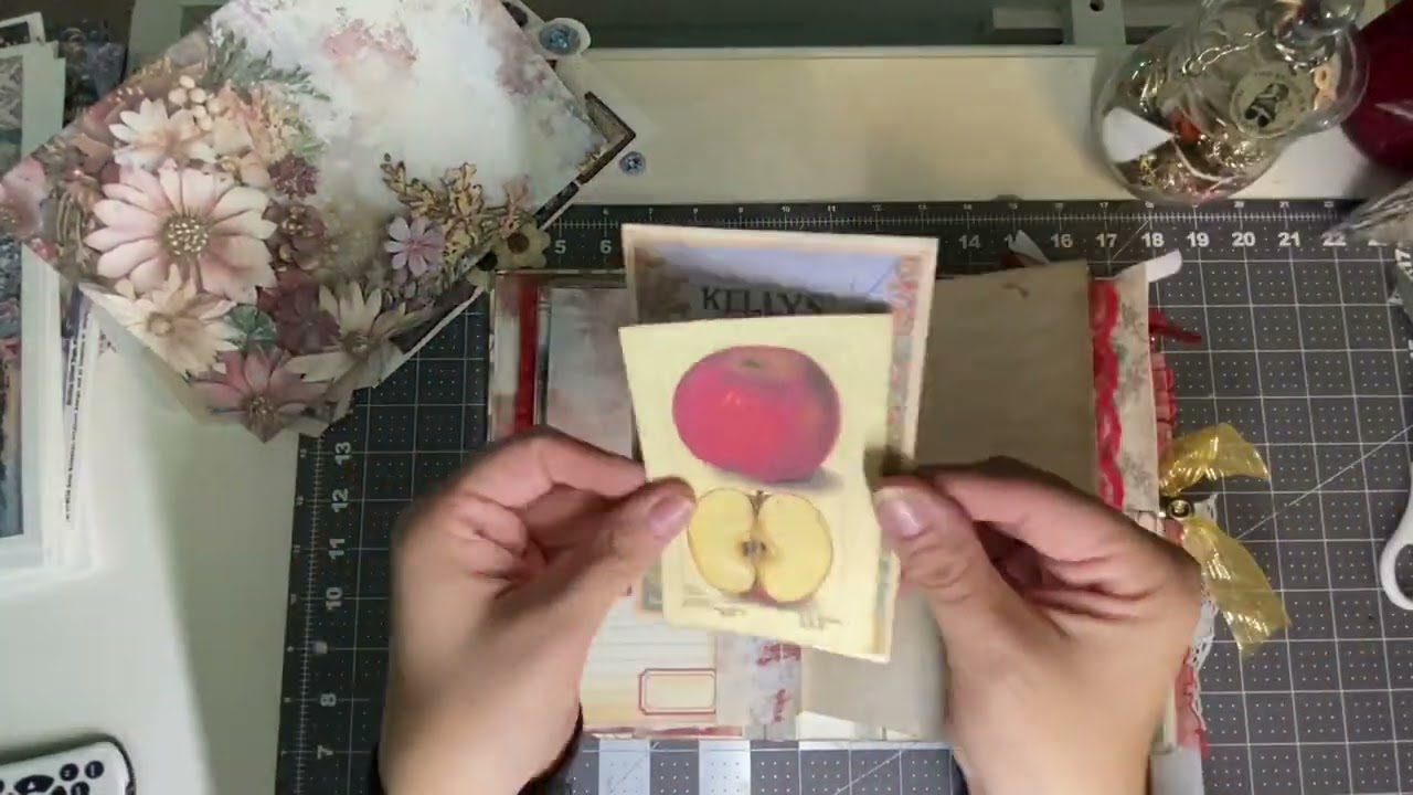 Farm Fresh Apples Junk Journal Flip Through | Autumn Handmade Journal with Vintage Charm