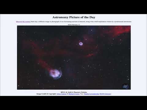Astronomy Picture of the Day - February 12 - HFG1 & Abell 6: Planetary Nebulae