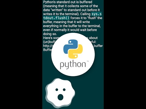 Usage of sys.stdout.flush() method #shorts