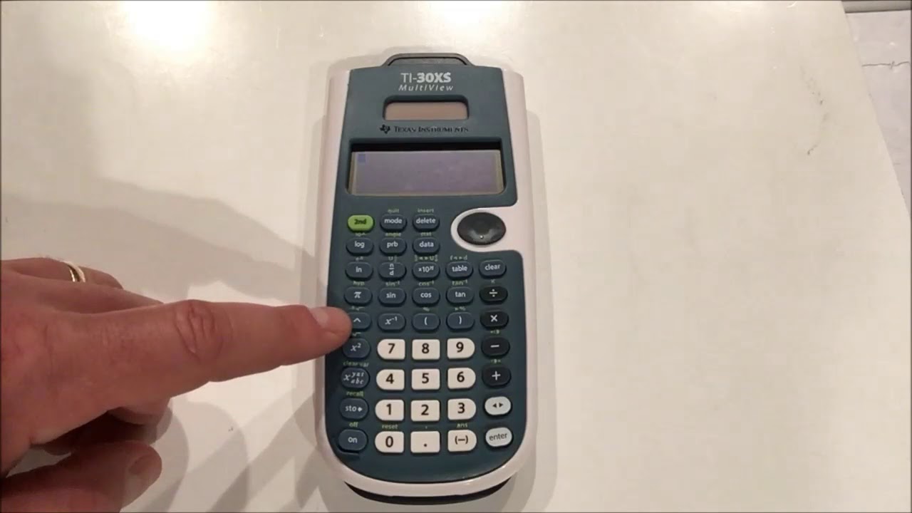 Calculator Tutorial - Intro to the TI-30XS Multiview