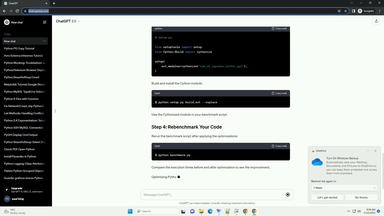 Benchmark and Speed up this Python code