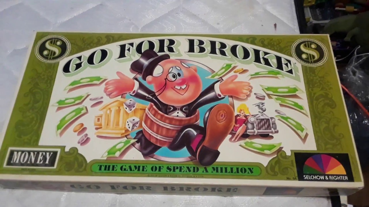 Vintage 1976 Go for broke board game
