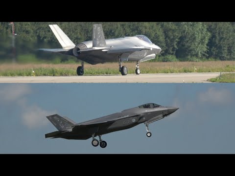 [4K] RNLAF F-35''s Take offs and Recovery ''Leeuwarden Airbase''