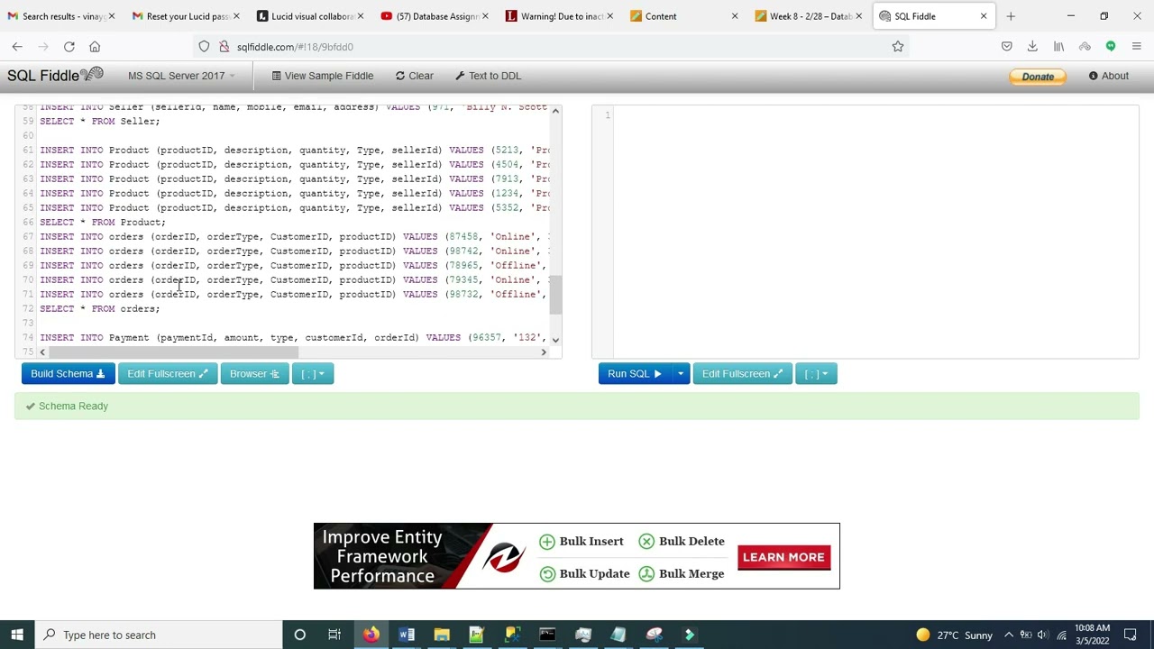Database Systems Week 8   Course Project
