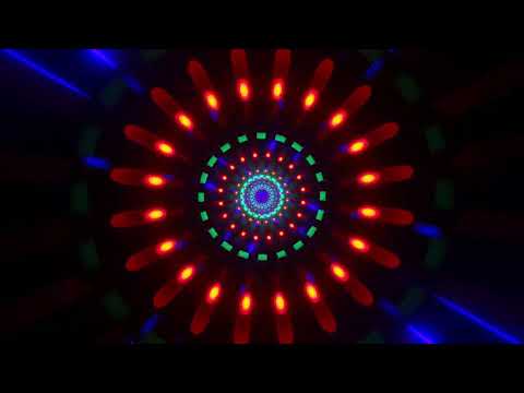 Colorful Circular Pattern – Red & Blue Geometric Loop