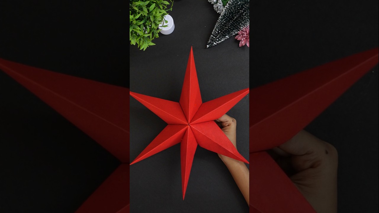 Christmas Star ✨ christmas decor ideas #shortsfeed #craft #diy #diycrafts #christmas #homedecor