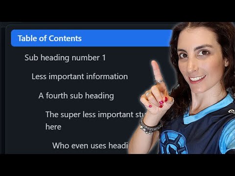 How to get a Table of Contents in any Markdown file #Shorts