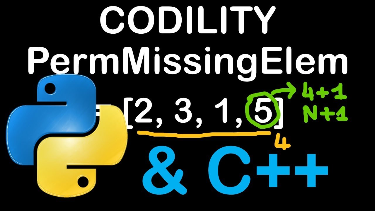Perm Missing Elem C++ and Python Codility Solutions Lesson 3