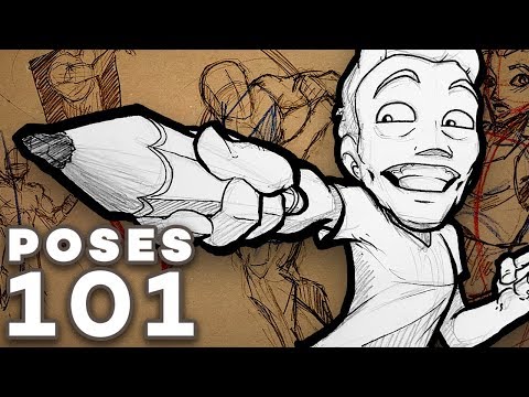 How to DRAW DYNAMIC POSES! - Action, Foreshortening, Construction and More!