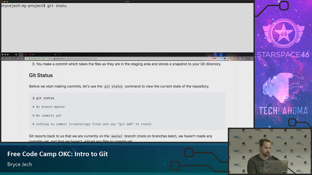 Free Code Camp OKC: Bryce Jech - Intro to Git [2018]