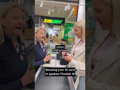 Showing your ID in spoken Finnish 😂🇫🇮 #finnishlanguage #finnishteacher