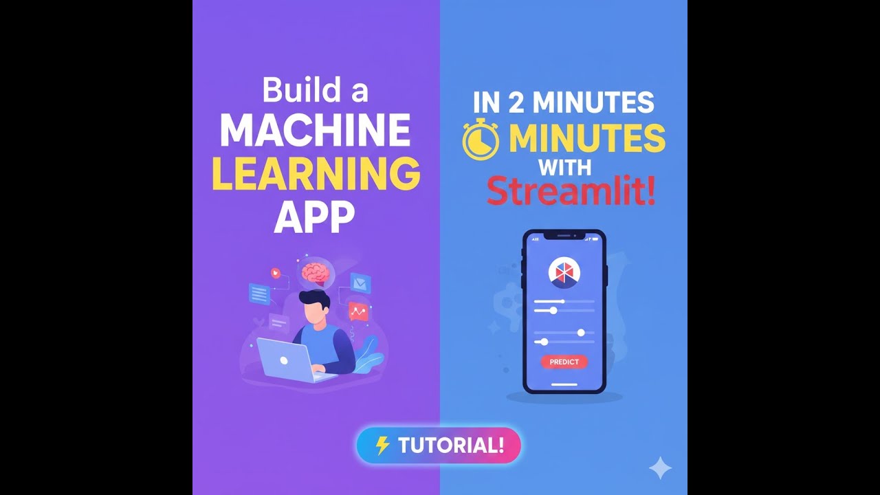 Build a Machine Learning App in 2 Minutes with Streamlit!