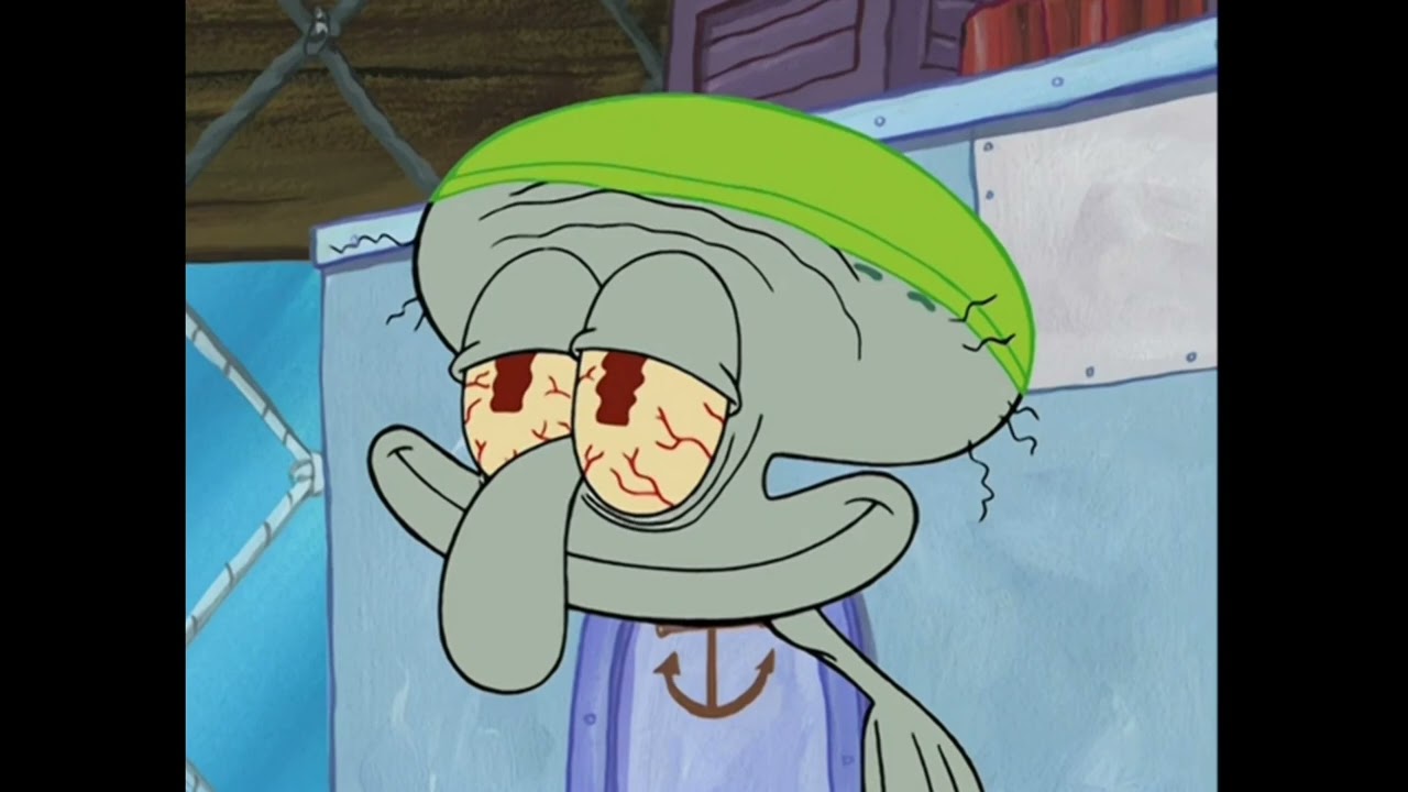 Squidward deflates