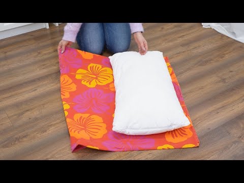 What to do when pillow cases are too big? No sewing or cutting!