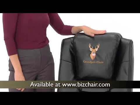 Dreamweaver Personalized Black Leather Executive Office Chair GO 5301BSPEC BK LEA EMB GG