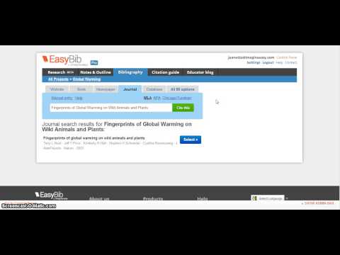 EasyBib: How to Cite a Journal