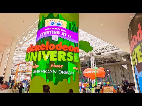 Nickelodeon Universe 2025 Complete Walkthrough in 4K - American Dream Mall, NJ