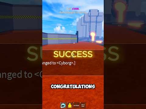 How to Get Cyborg Race in Blox Fruits Roblox. #roblox #bloxfruits #shorts