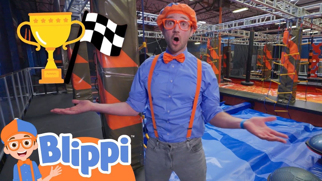 Blippi Visits The Sky Zone Indoor Trampoline Park! | Educational Videos for Kids