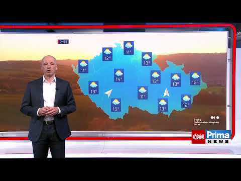 Předpověď počasí 9.4.2021 - CNN Prima NEWS