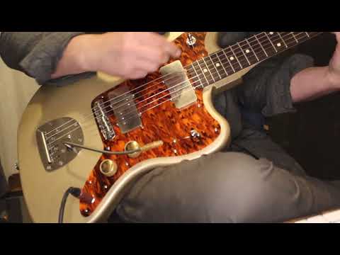 Waterslide Guitars Offset Shoreline Gold w/Mojo CuNiFe Wide | Reverb