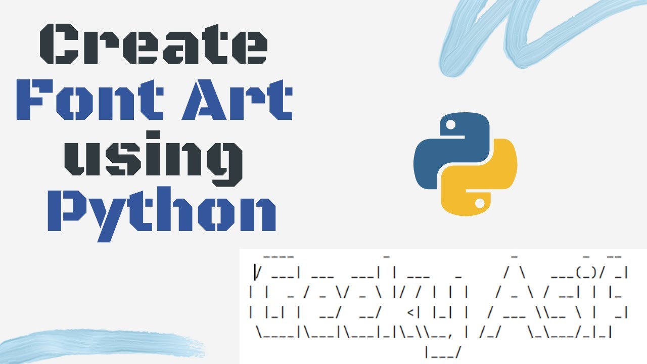 Create Font Art using Python | ASCII Art | Python Project |