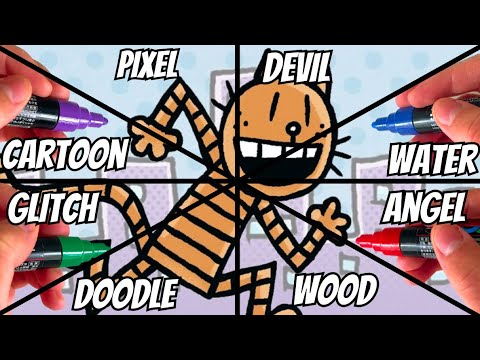 One Drawing, But in 8 Different Art Styles🐈 (DogMan Edition)