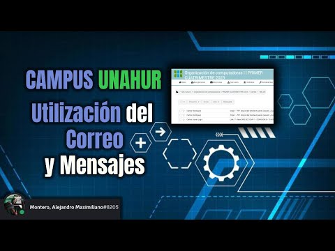 ¿Cómo utilizar el CORREO en el CAMPUS de UNAHUR?