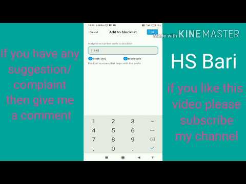how to block unknown numbers in Android mobile phone like 140