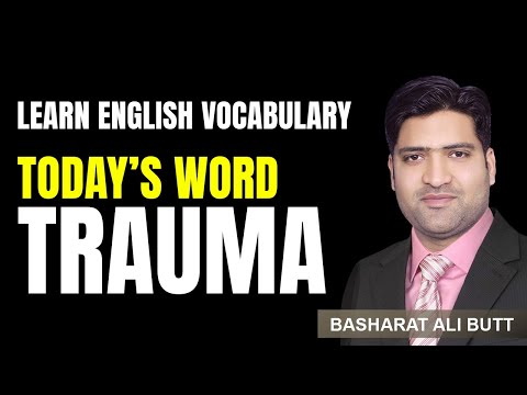 Trauma meaning in Urdu | Learn English vocabulary