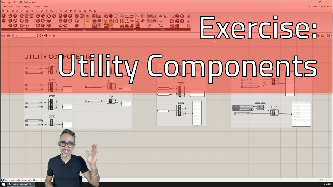 E.1 Utility Components - Advanced Development in Grasshopper