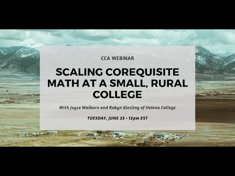 Scaling Corequisite Support at a Small, Rural College