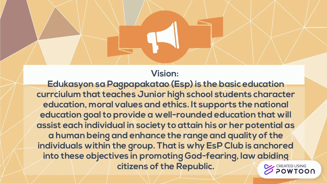 EsP CLUB ACTION PLAN S.Y. 2020-2021