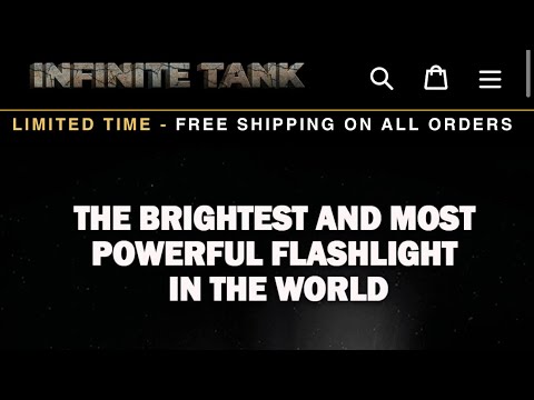 Scam Alert 🚨 Infinite Tank Flashlight Buyer Beware