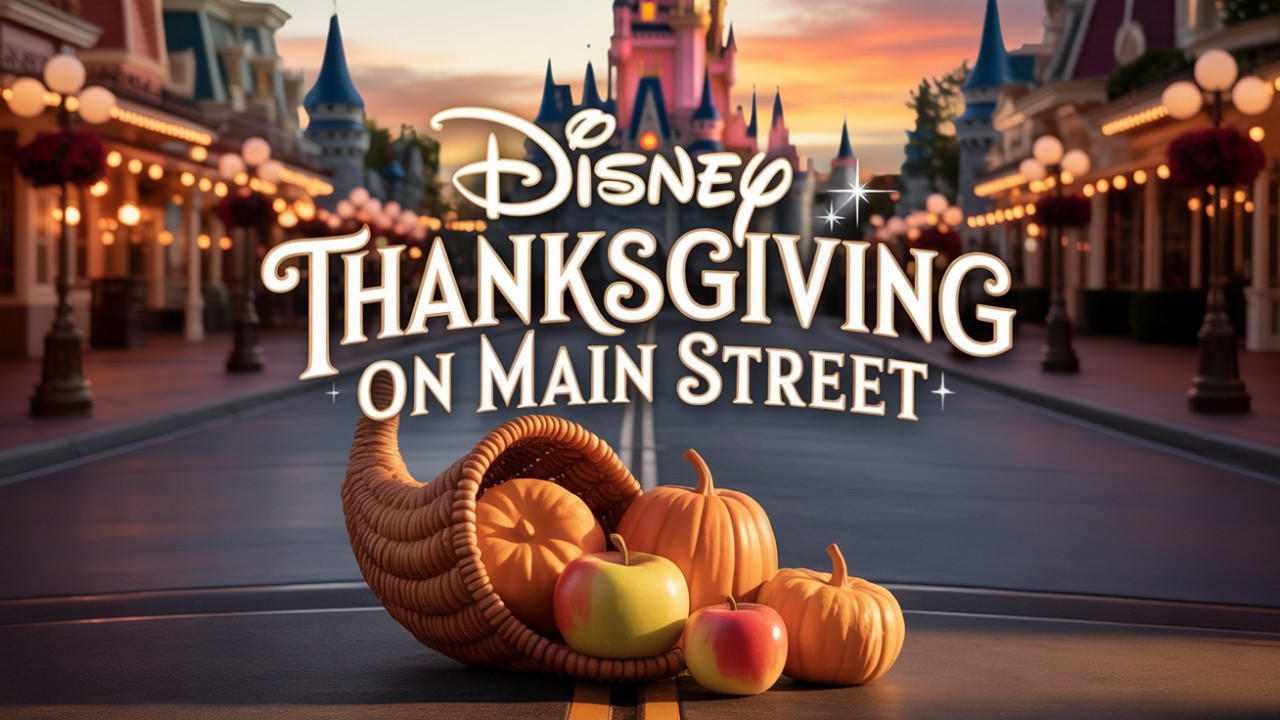 Disney Thanksgiving on Main Street | Cozy Fall Ambience 🍁✨