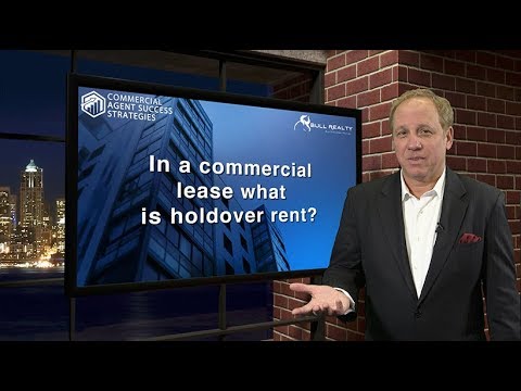 In a commercial lease, what is a holdover rent?