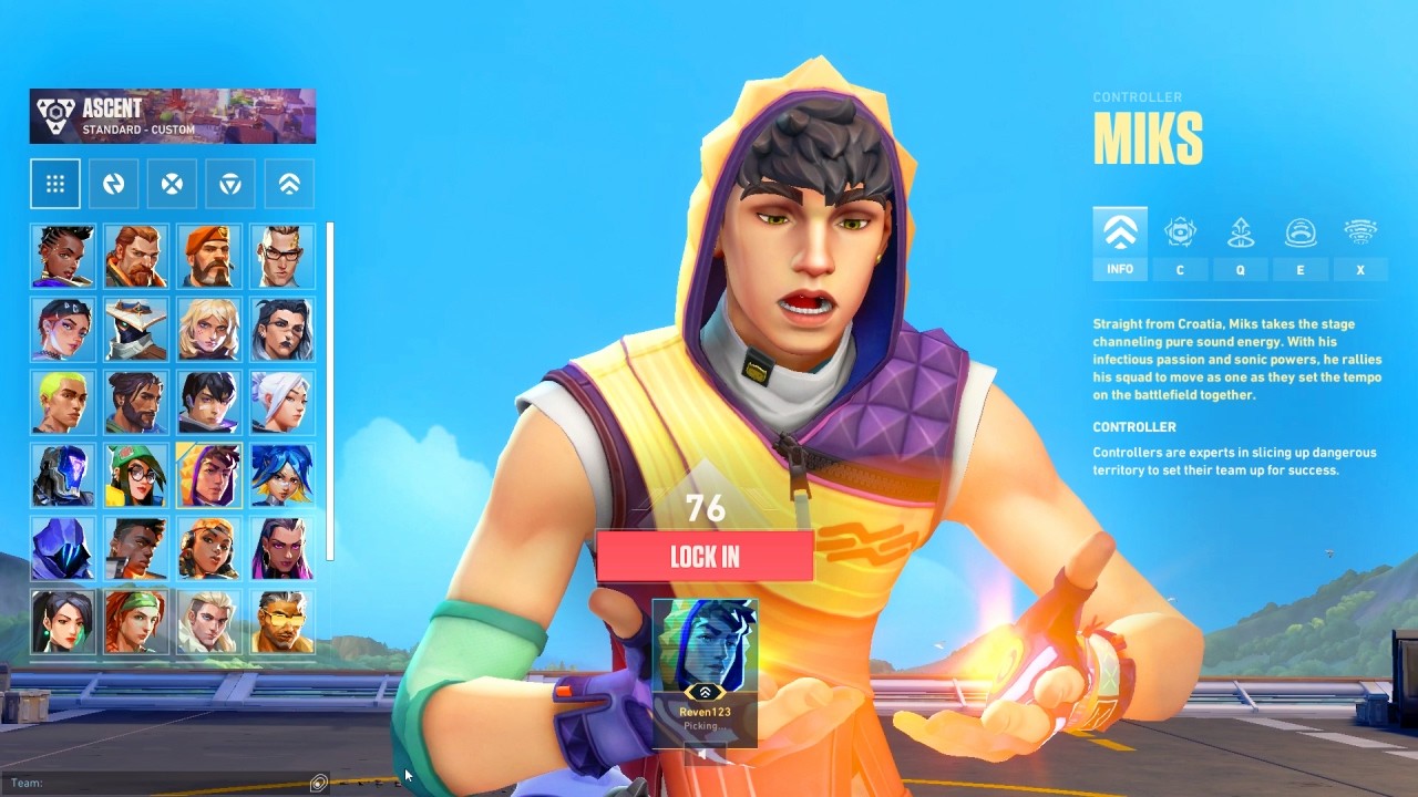 MIKS Agent Select Animation