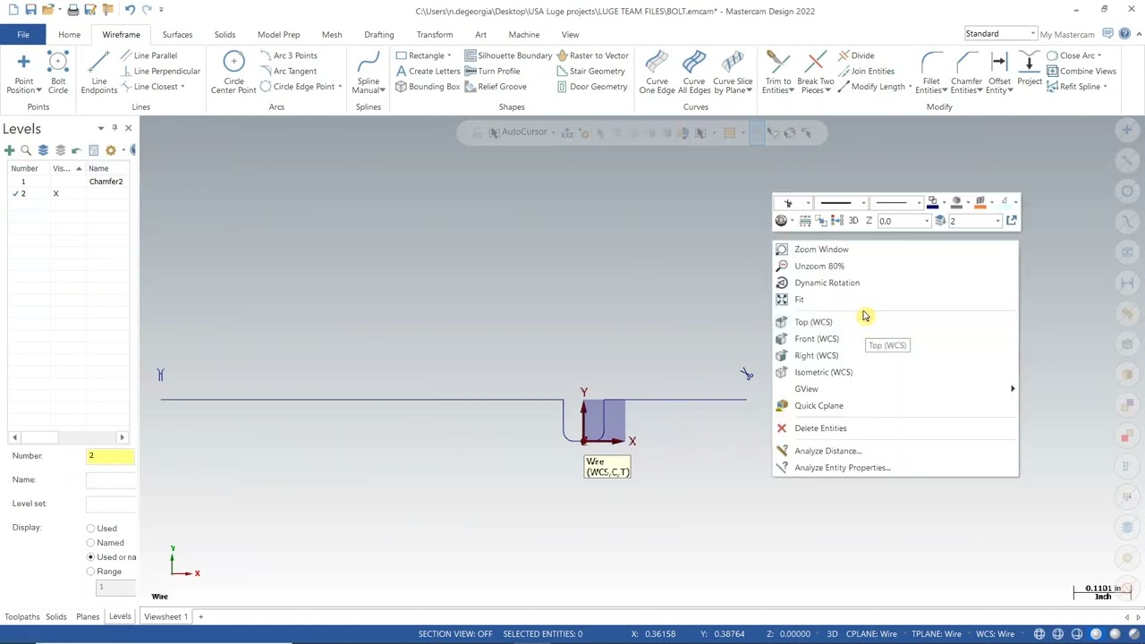 Programming a WIRE machine using Mastercam