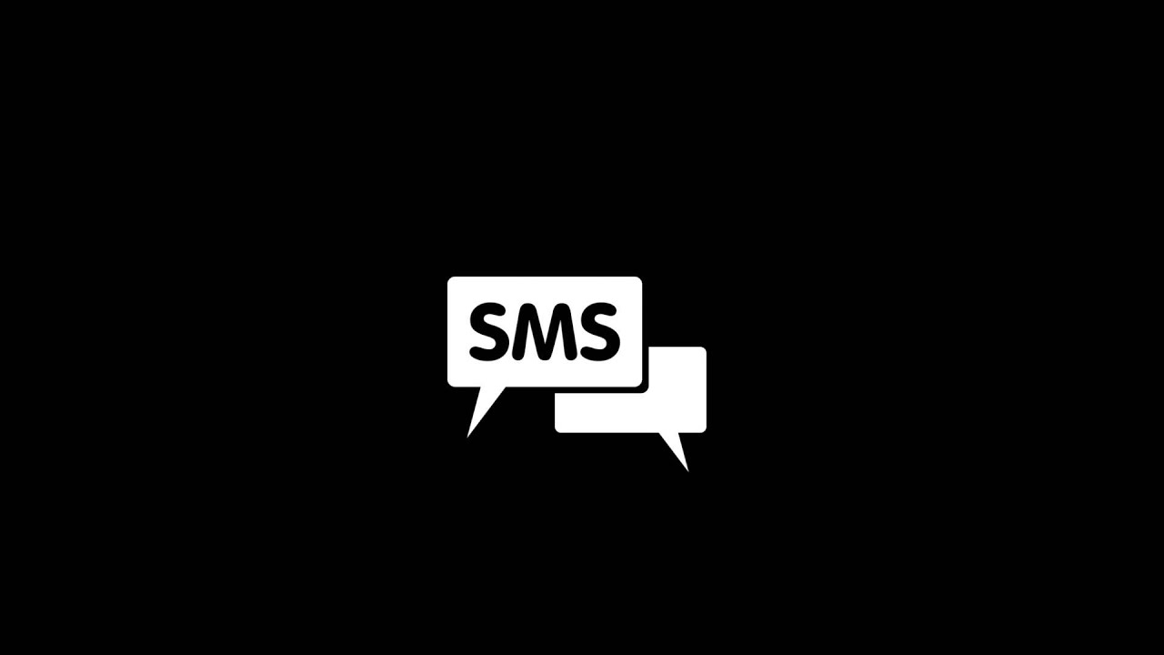 Motion graphic sms ballon icon